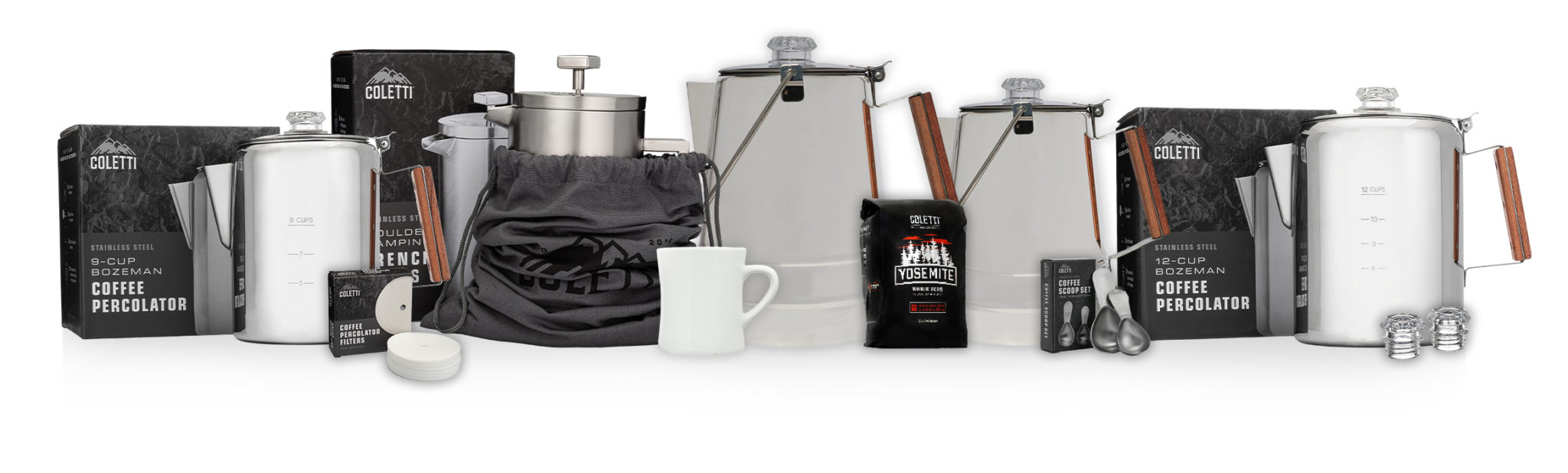 COLETTI Coffee Percolators and French Presses